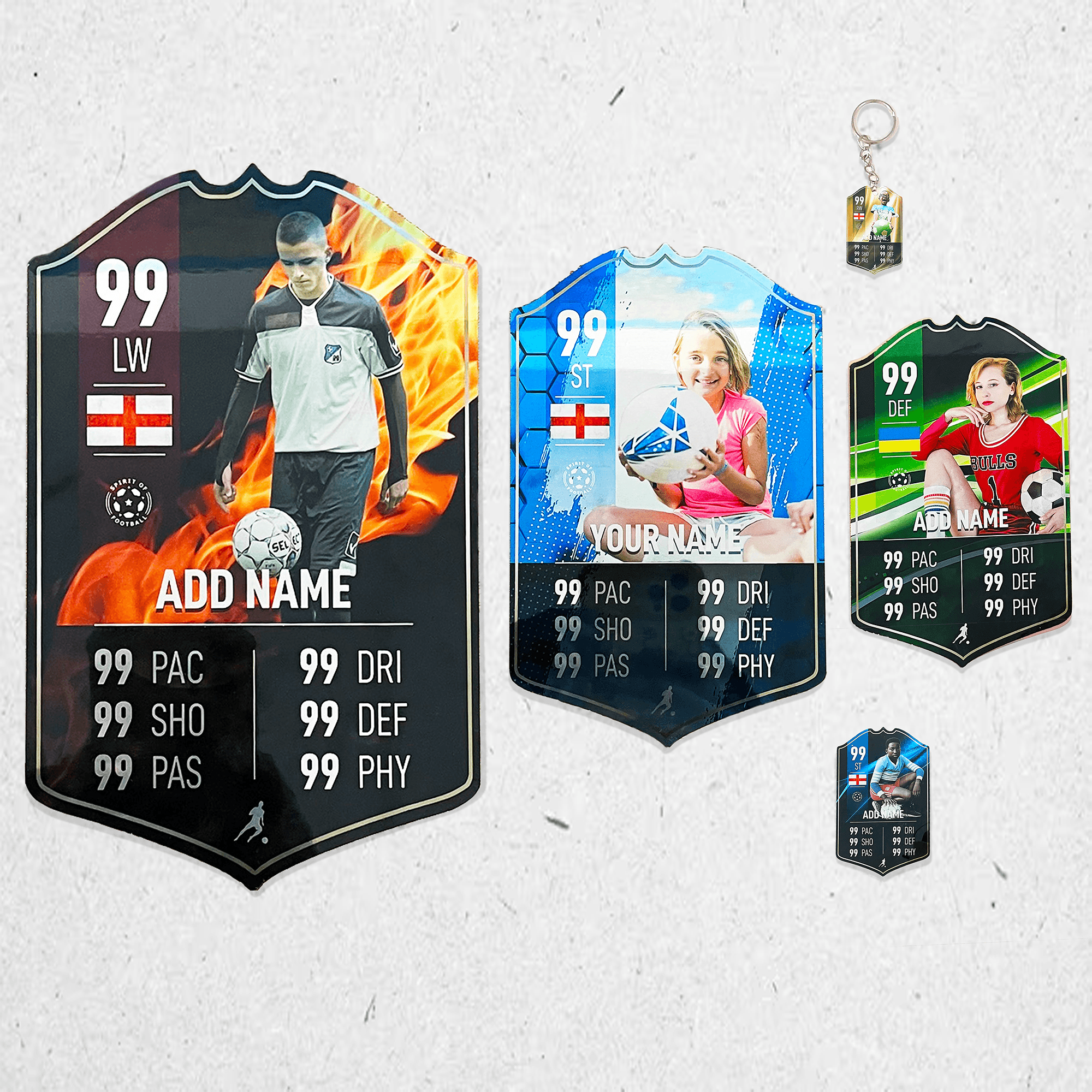 Metal Football Stats FUT Card (Mirror Finish) – Get A Gift 4U